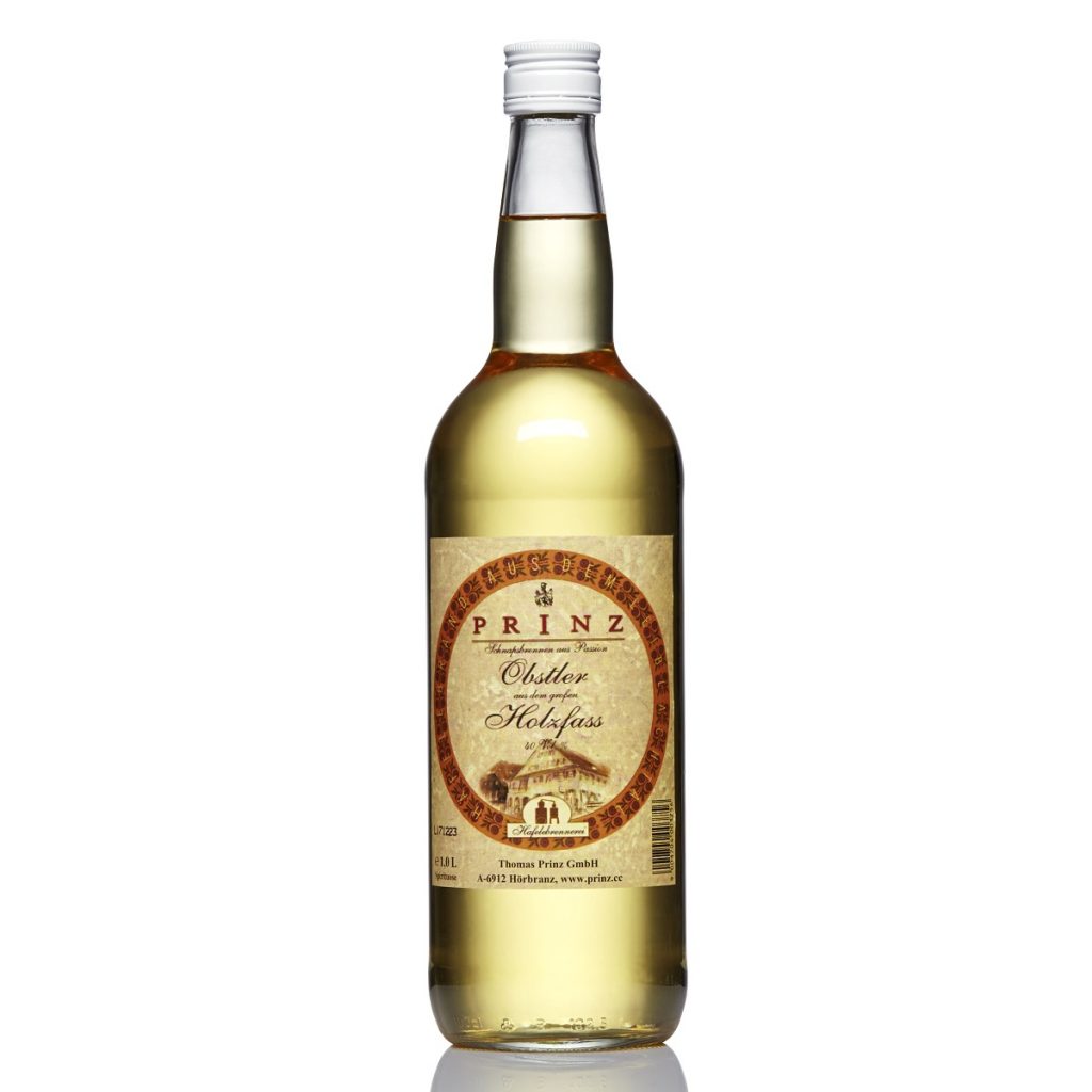 Prinz Traditionelle Obstler vom Holzfass 40% - Nicola Getränke Shop